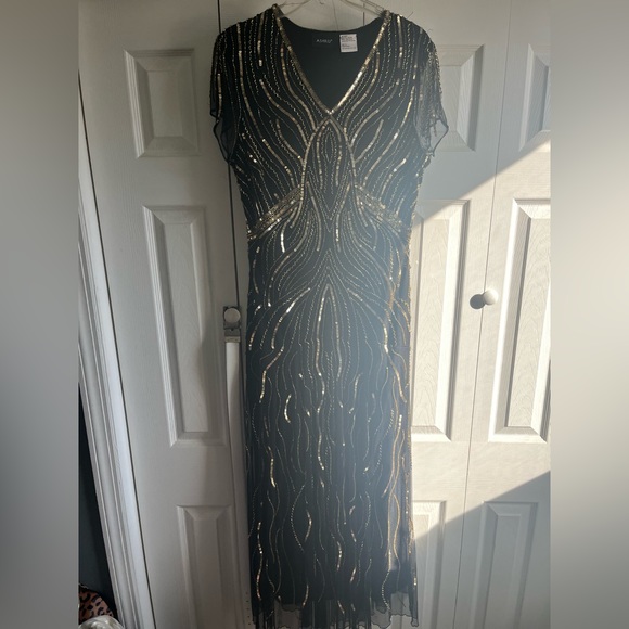 Ashro | Dresses | Ashro Gold Beaded Dress | Poshmark